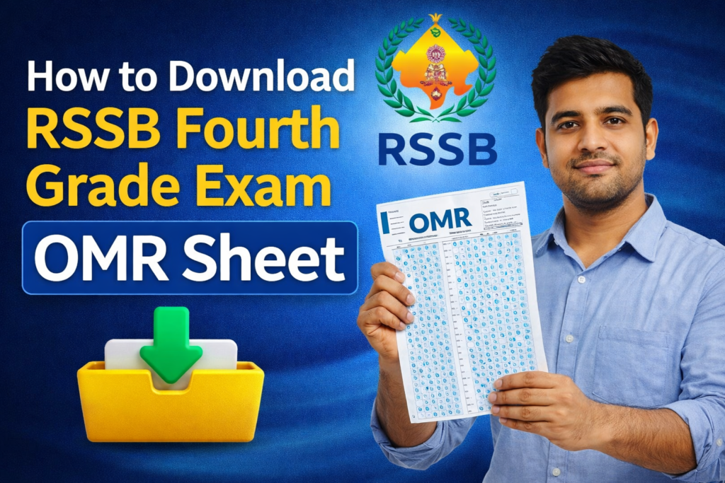 RSSB 4th Grade Exam: OMR Sheet Download - RJ Teachers
